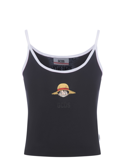 Gcds Monkey D. Luffy Tank Top In Nero | ModeSens