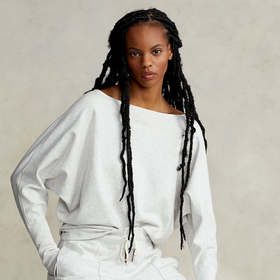 Polo Ralph Lauren Open Neck Dolman Sweatshirt In Chalk Heather | ModeSens