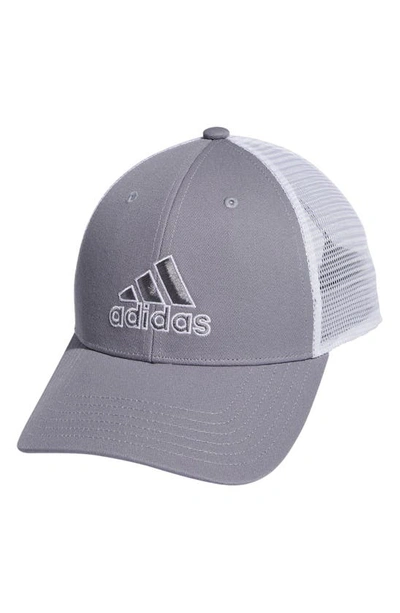 Adidas Originals Adidas Men's Structured Mesh Snapback Hat In Grey ...
