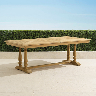 Frontgate Nicola Expandable Teak Dining Table | ModeSens