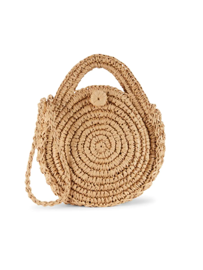 Lulla Collection By Bindya Women's Raffia Crossbody Bag In Natural ...