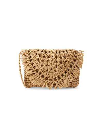 Lulla Collection By Bindya Women's Raffia Crossbody Bag In Brown | ModeSens