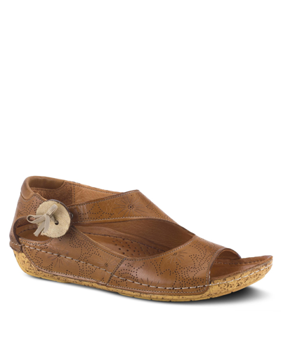 Spring Step Women's Lorelle Ankle Strap Sandals Women's Shoes In Brown ...