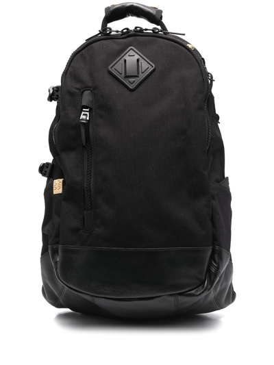 Visvim Logo-patch Zipped Backpack In Black | ModeSens