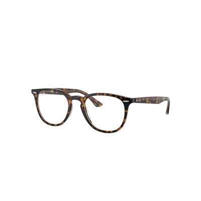 Ray Ban Rb7159 Eyeglasses Havana On Transparent Brown Frame Clear ...