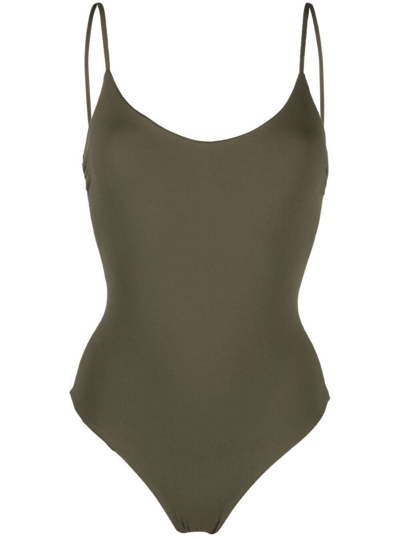 Fisico Cristina Ferrari Fisico Womans Green Stretch Fabric One-piece ...