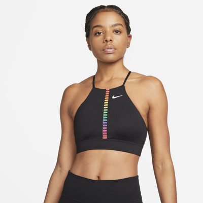 Nike Women's Indy Rainbow Ladder Light-support Padded High-neck Sports ...