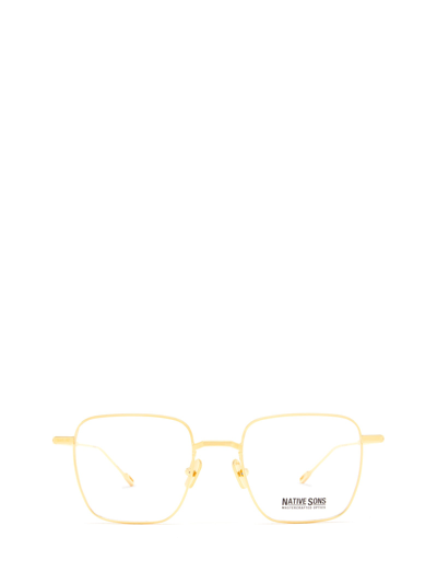 Native Sons Eyeglasses In Gold | ModeSens