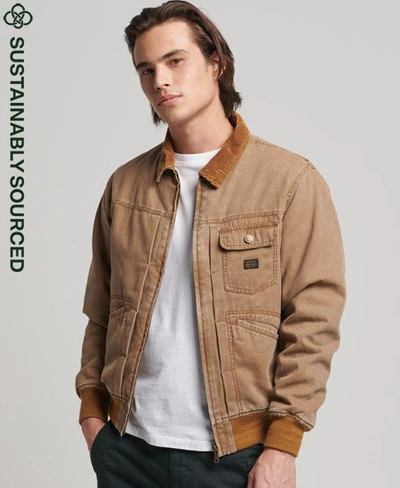 Superdry Men's Vintage Worker Bomber Jacket Khaki / Denim Co Tobacco ...