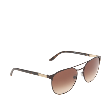 Pre-owned Giorgio Armani Brown Gradient Ar 6083 Aviator Sunglasses ...