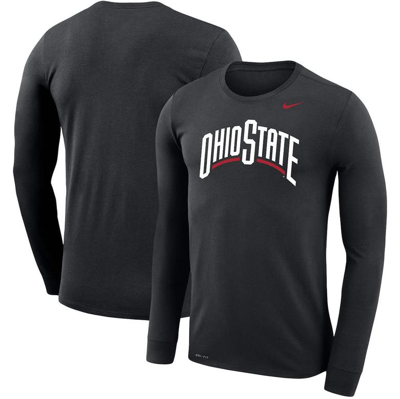 Nike Black Ohio State Buckeyes School Wordmark Logo Performance Legend ...