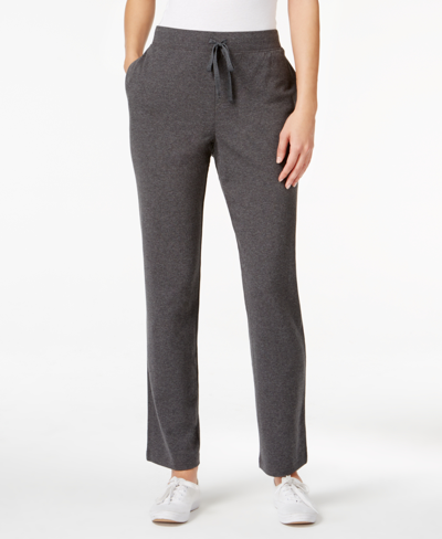 Karen Scott Sport Drawstring Straight-leg Pants, Created For Macy's In ...