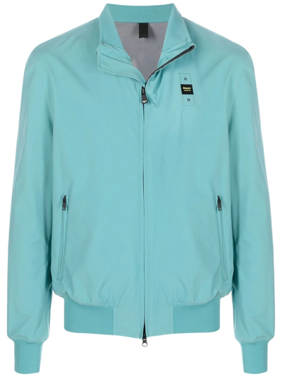 Blauer Logo-patch Bomber Jacket In Blue | ModeSens