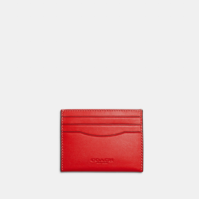 Coach Outlet Slim Id Card Case In Red | ModeSens