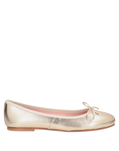 Studio Pollini Ballet Flats In Gold | ModeSens