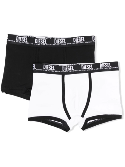 Diesel Teen Logo-waist Boxers (set Of Two) In Yellow | ModeSens