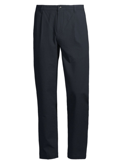 Ted Baker Maltby-camburn Cotton Blend Seersucker Stripe Pleated Regular ...