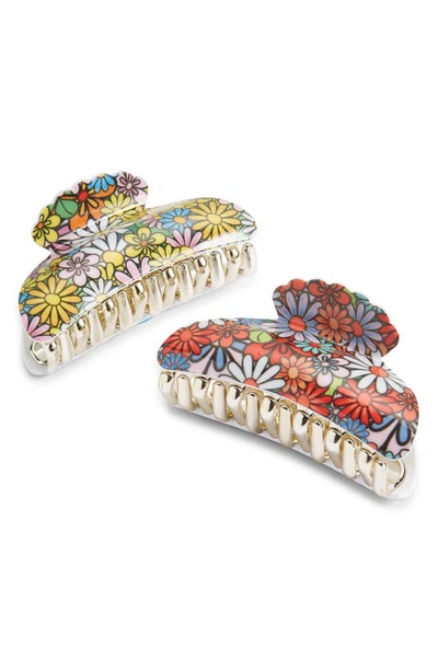 Tasha Floral 2-pack Jaw Hair Clips In Multi | ModeSens