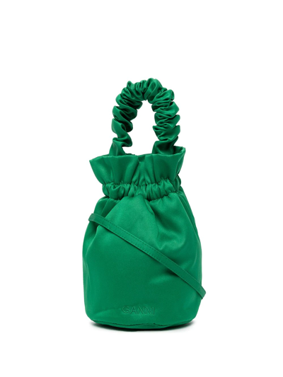 Ganni Ruch Top-handle Bag In Grün | ModeSens
