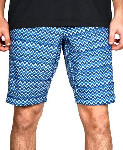 Vintage Men's Zig Zag Print Windjammer Hybrid Shorts | ModeSens
