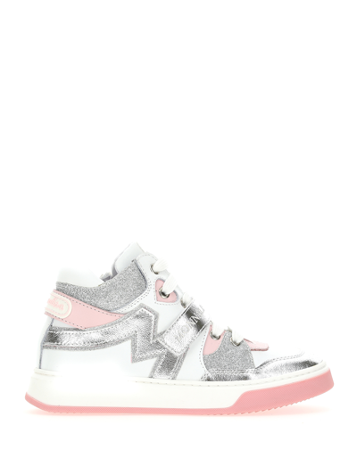 Monnalisa Chunky Model Sneakers In Cream + Silver | ModeSens