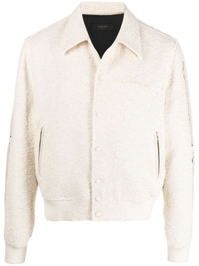 Amiri Bone-patch Detail Jacket In Neutrals | ModeSens