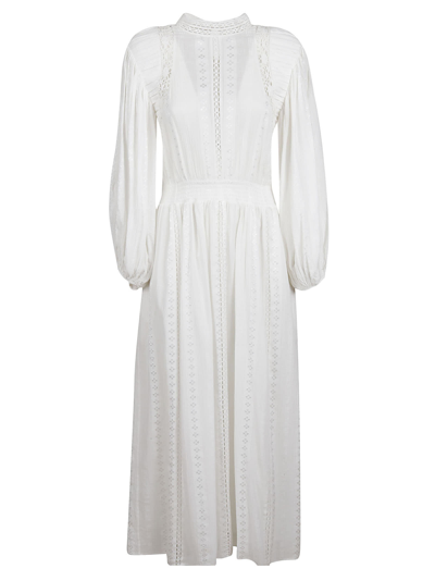 Isabel Marant Étoile Jaena Cotton And Viscose Long Dress With Lace ...