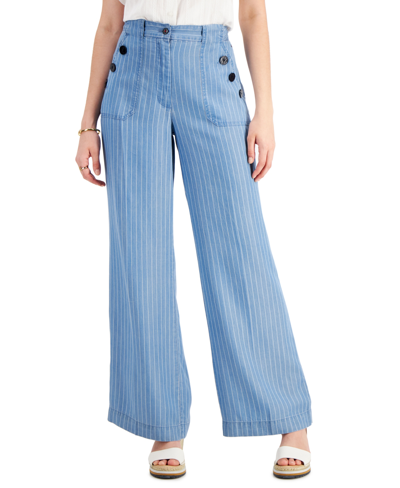 Tommy Hilfiger Women's Striped Sailor Pants In Light Benson | ModeSens