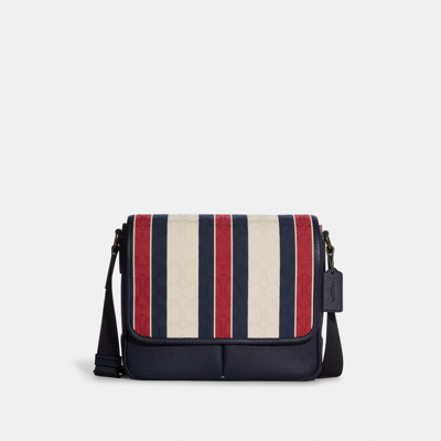 Coach Thompson Small Map Bag In Signature Jacquard With Stripes In ...