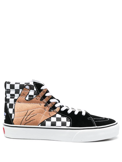 Vans Checkerboard Hi-top Sneakers In Black | ModeSens