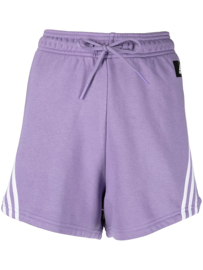 Adidas Originals Side-stripe Drawstring Shorts In Purple | ModeSens