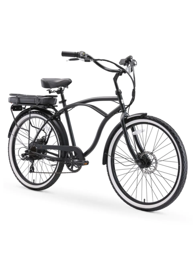 Sixthreezero Around The Block Electric 7-speed Cruiser Bike In Matte ...