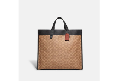 Coach Field Tote 40 Aus Signature-canvas | ModeSens
