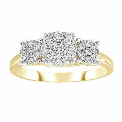 Pre-owned Boutique Diamond Jewellery Diamond Cluster Ring With 0.50ct ...