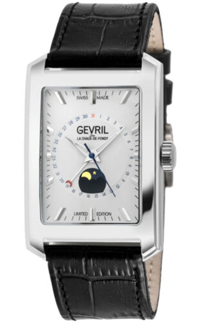 Pre-owned Gevril Men's 370.6 Manhattanhenge Swiss Automatic Date Moon ...