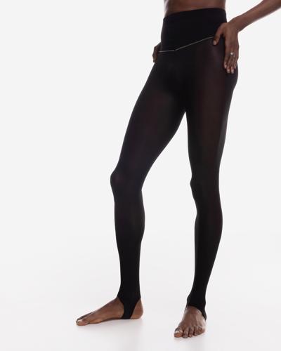 Sheertex Stirrup Sheer Rip-resist Tights In Black | ModeSens