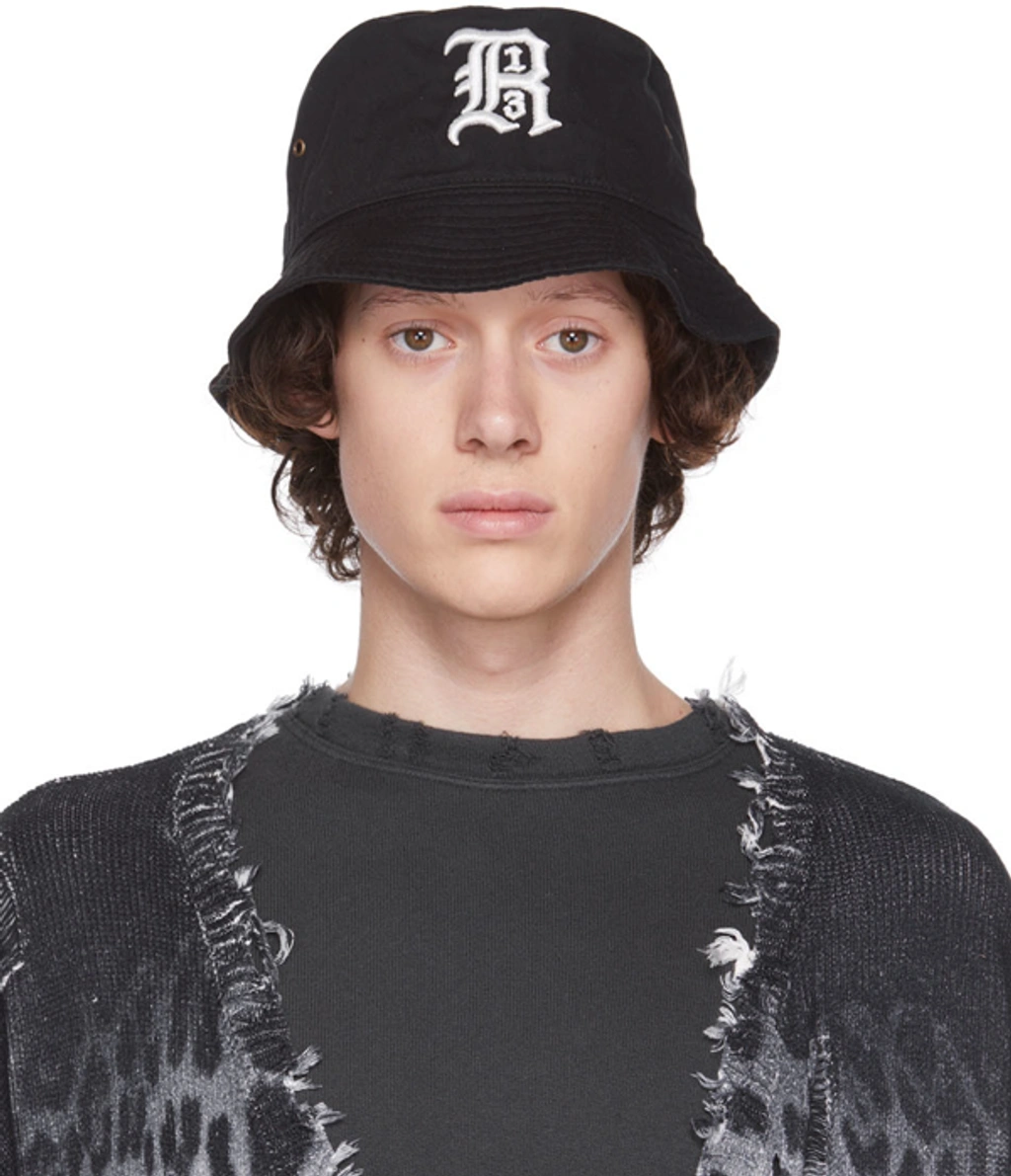 R13 Black Logo Bucket Hat | ModeSens