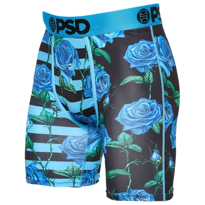 Psd Mens Spliced Roses Underwear In Blue/black | ModeSens