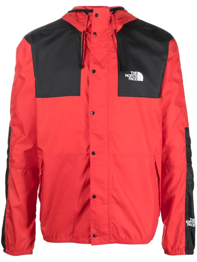 The North Face Colour-block Lightweight Jacket In Red Black | ModeSens