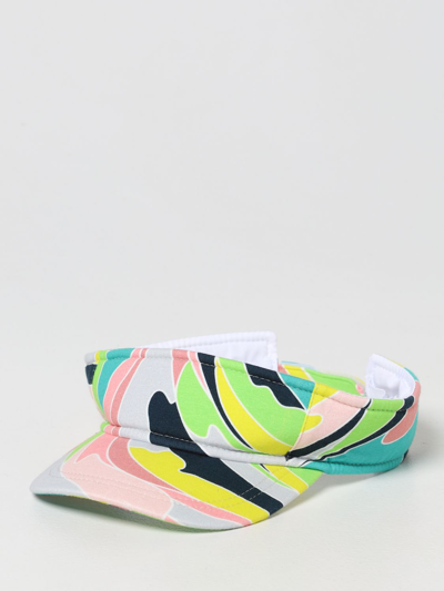 Emilio Pucci Visor With Graphic Print In Multicolor | ModeSens