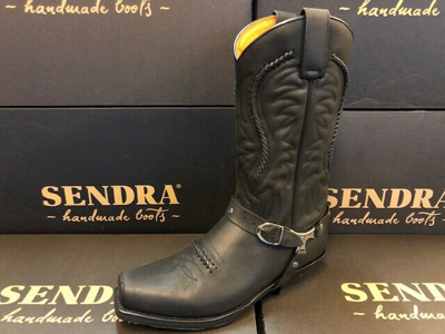 Pre-owned Sendra Boots Cowboyboots Style No. 3434 Black | ModeSens