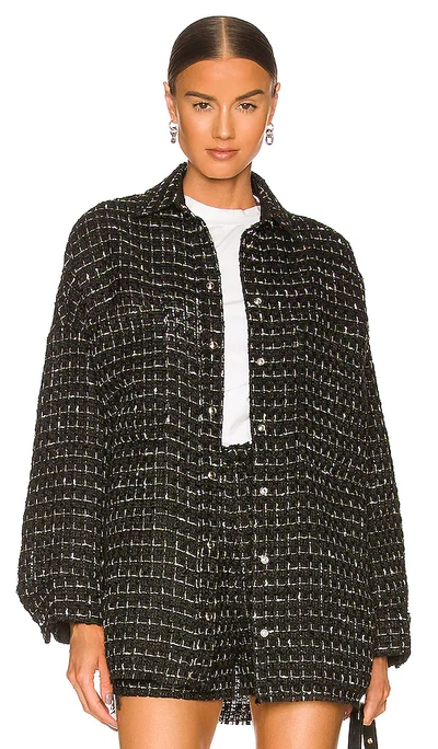 Iro Surchemise En Tweed Amice In Black & White | ModeSens