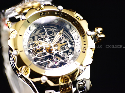 Pre-owned Invicta Reserve Venom Fusion Shutter Skeletonized Automatic ...