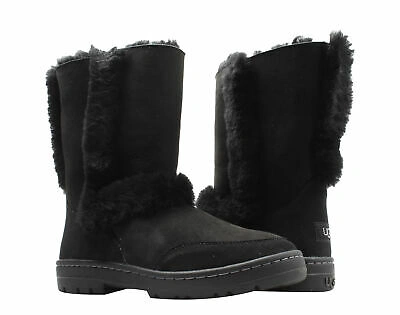 Pre-owned Ugg Australia Sundance Short Ii Revival Black Women's Boots ...