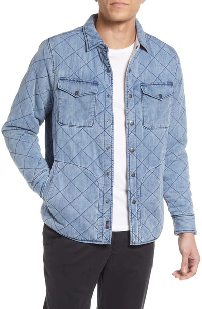 Faherty Doug Good Feather Bondi Reversible Shirt Jacket In Golden Sky ...