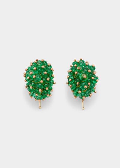 Ted Muehling Small Emerald Basket Earrings In Multi | ModeSens