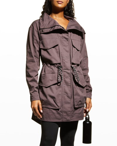 Varley Bryce Multi-pocket Parka In Raisin | ModeSens
