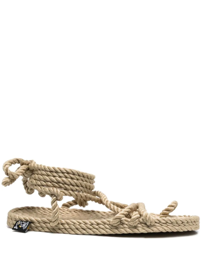Nomadic State Of Mind Isla Rope-detailed Flat Sandals In Neutrals ...