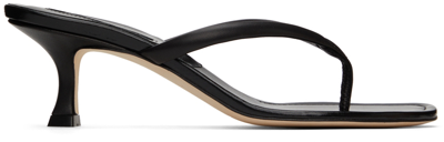 Manolo Blahnik Black Paterno Heeled Sandals | ModeSens