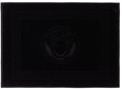 Versace Black Medusa Bath Mat In Z4800 Black | ModeSens